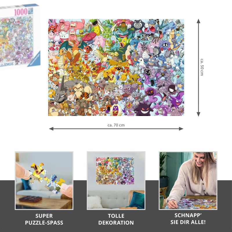 Pokémon Puzzle - 1000 Teile Wimmelbild Geduldspiel
