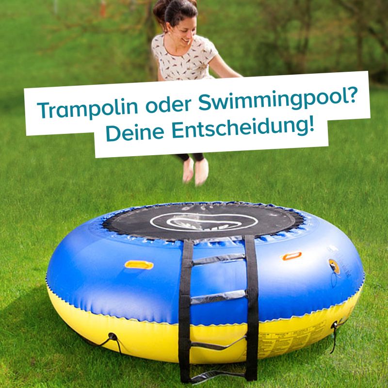 4in1 Trampolin & Kinderpool als Outdoor Garten Spielzeug